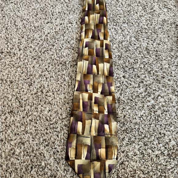 J. Garcia | Accessories | J Garcia Abstract Tie In Purple And Gold ...